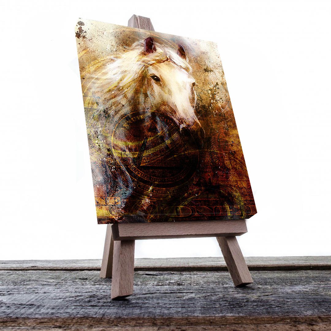 Cuadro Decorativo Holístico Caballo Mistico #9V 90 X 45