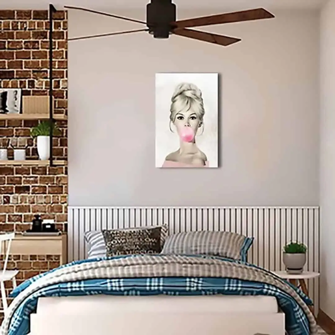Cuadro Decorativo Brigitte Bardot con chicle 120 X 80