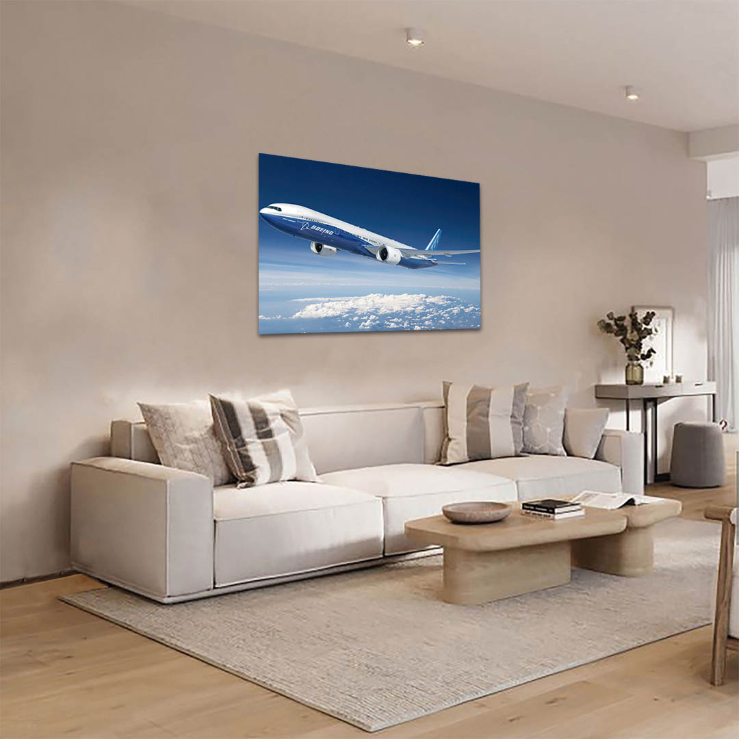 Cuadro Decorativo Avión Boeing 135 X 90