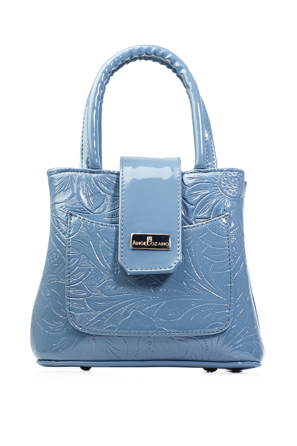 Bolso crossbody A ÁNGELOZANO de charol grabado vegano, bolso de dama ...