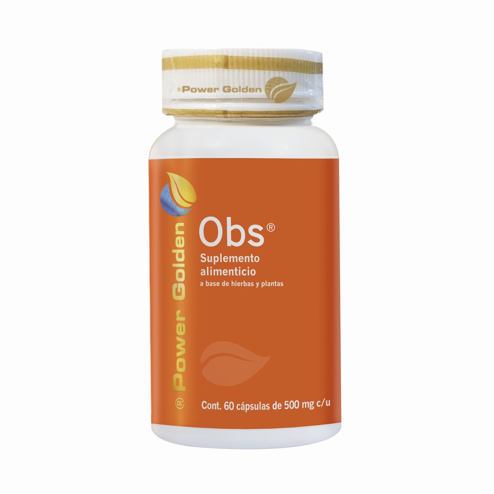 Suplemento Alimenticio OBS 60 Capsulas 500 mg c/u Power Golden