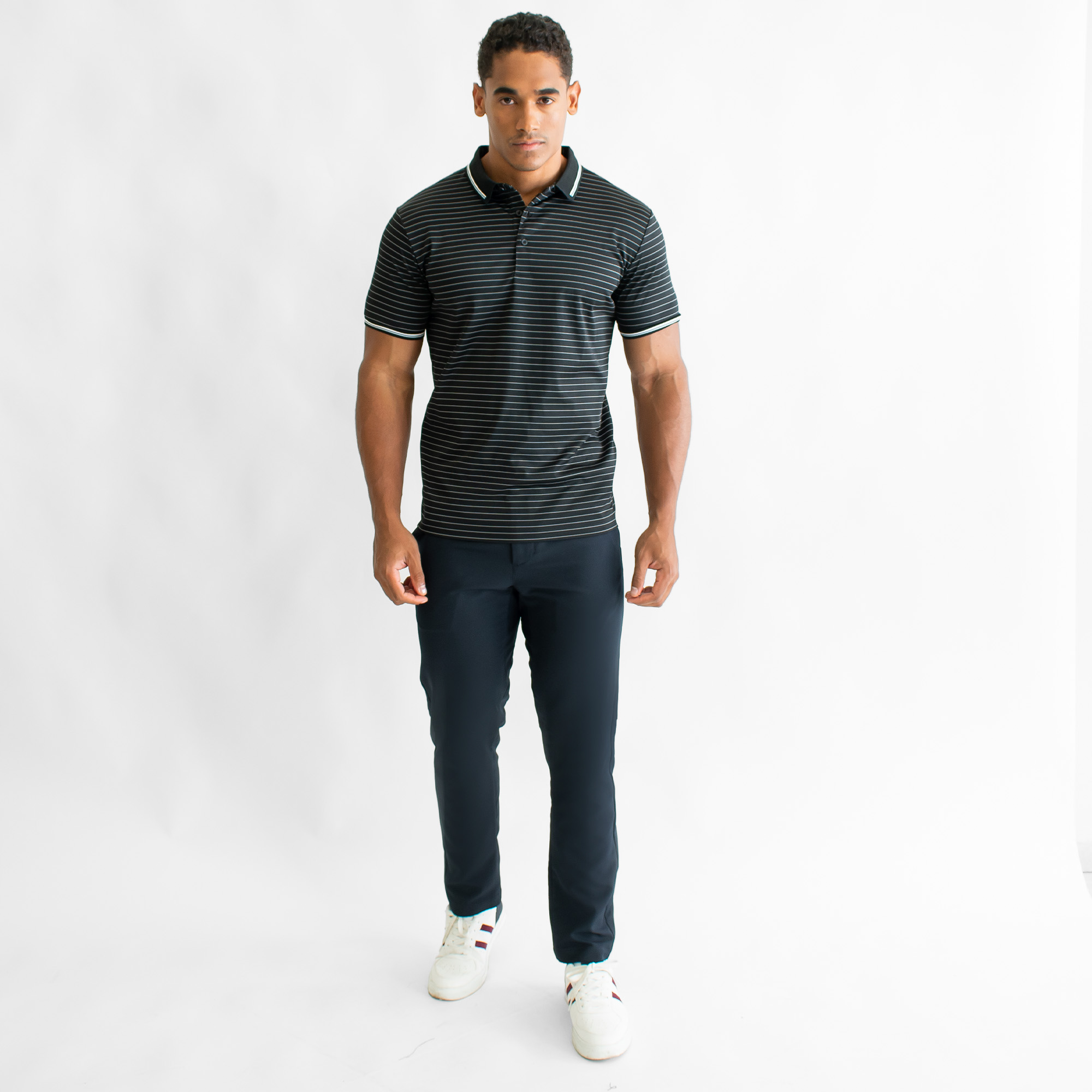 Playera Polo Generra con rayas para hombre