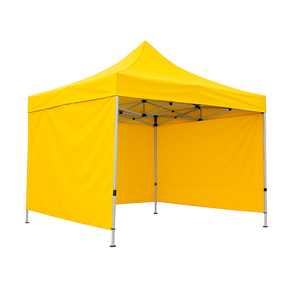 Ilios Innova | Toldo Plegable Amarillo 2x2 con Paredes Laterales ...
