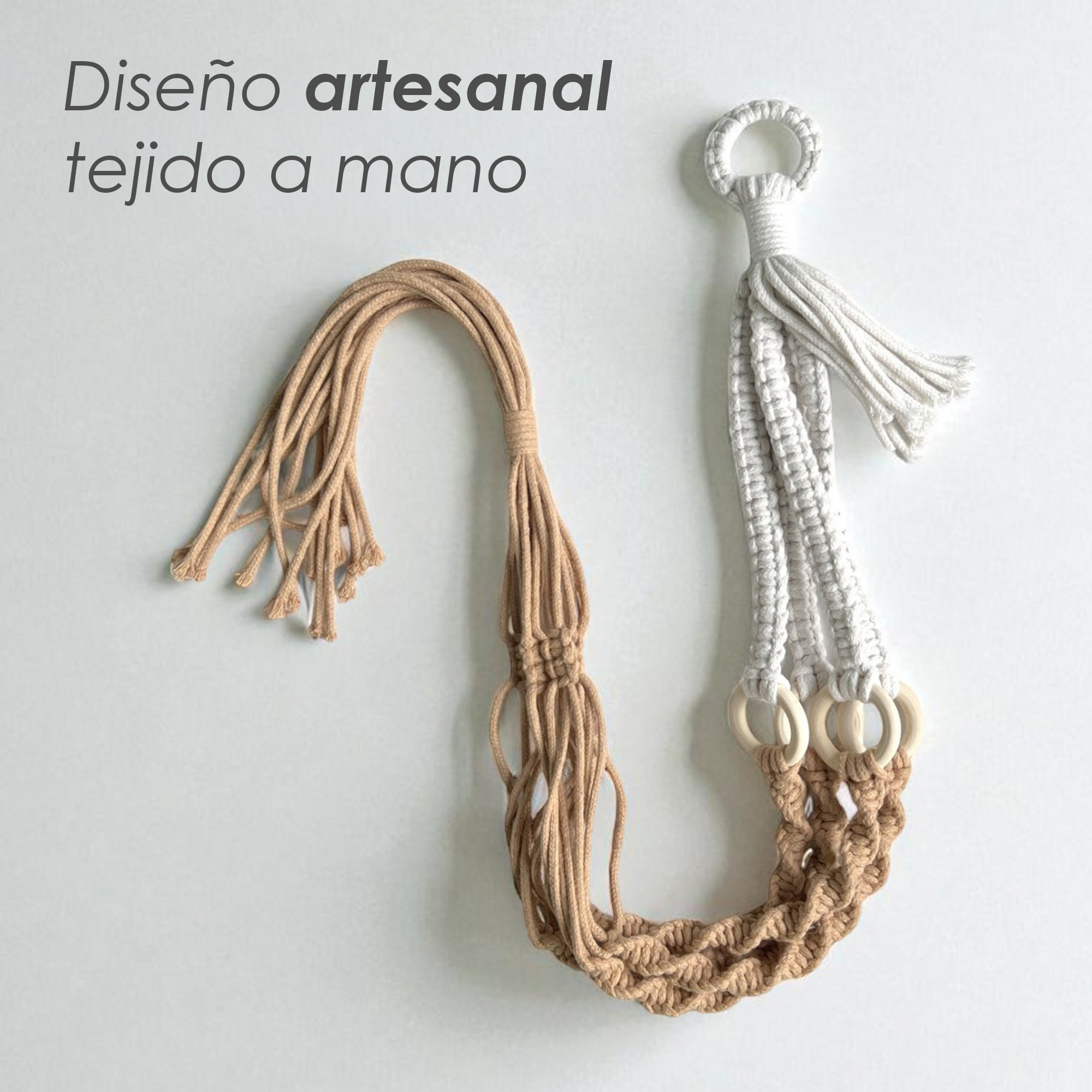 Ilios Innova | Colgante Decorativo Boho Café para Maceta, soporte ...