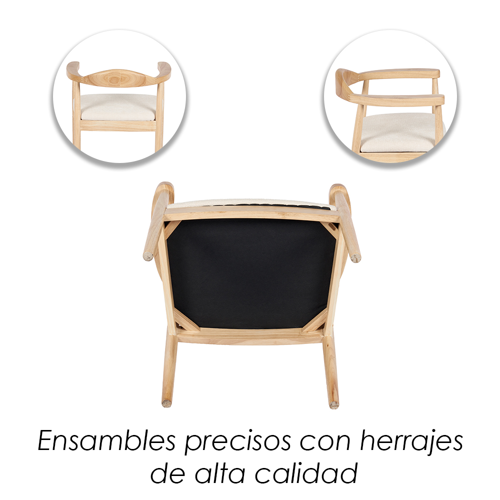 Ilios Innova | Set 2 Sillas Nórdico de Comedor con Reposabrazos ...