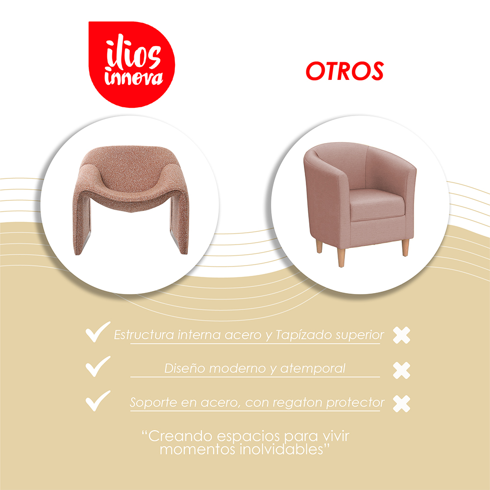 Ilios Innova | Sillón Cangrejo Terracota. Diseño Moderno y Futurista ...