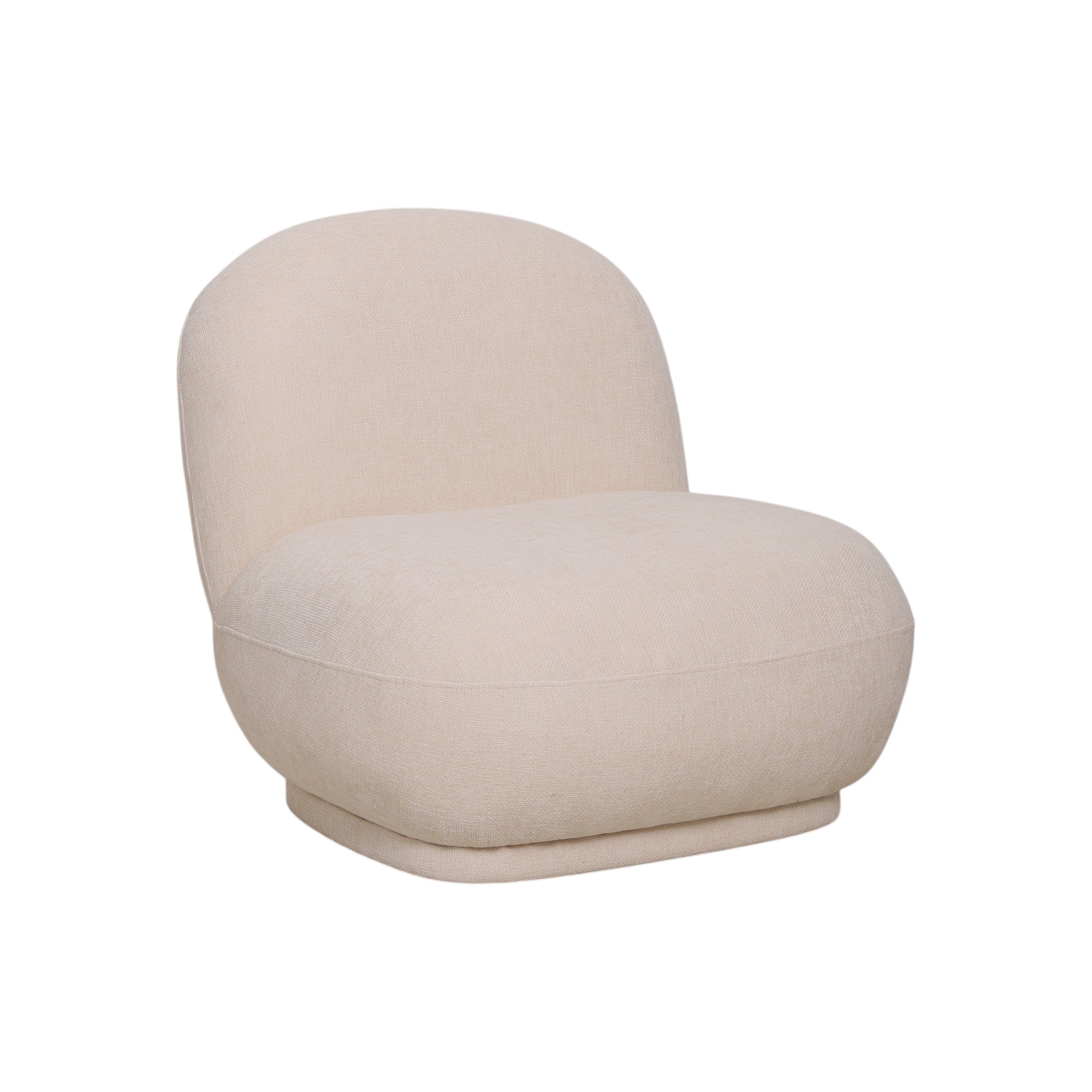 Ilios Innova | Sillón Individual Moderno Pacha Beige con Diseño Curvo ...