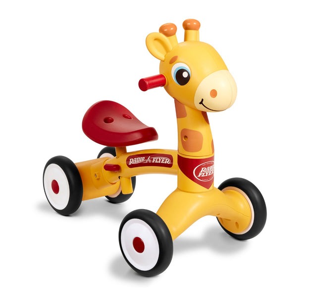 Radio Flyer Bicicleta Jirafa Equilibrio 4 Ruedas Niños 12 a 36 Meses Regalo