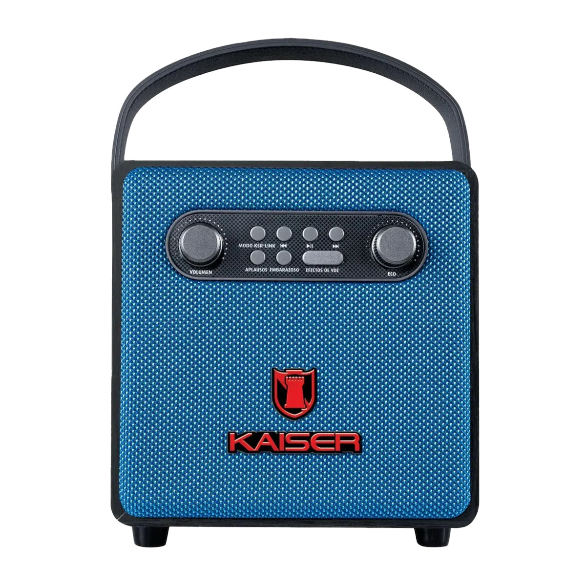 Mini Karaoke Kaiser 4 Pulgadas con Micrófono Azul KAS-1517