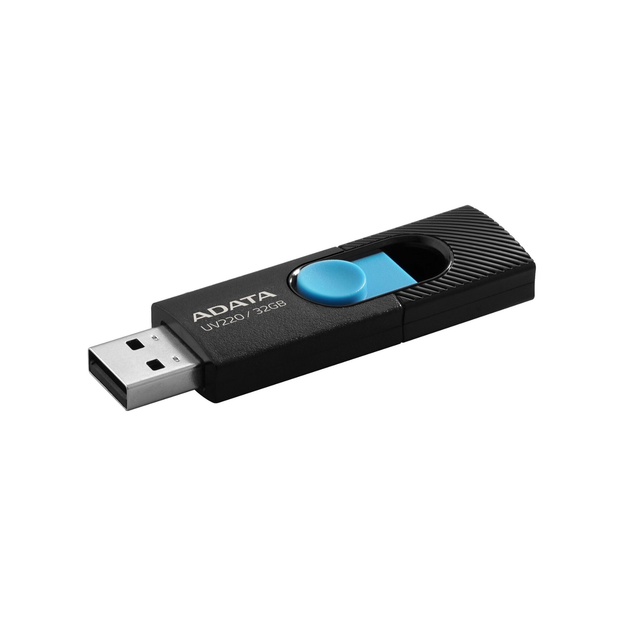 10 Pack - Memoria USB Adata UV220 de 32 GB, USB 2.0, Negro con Azul