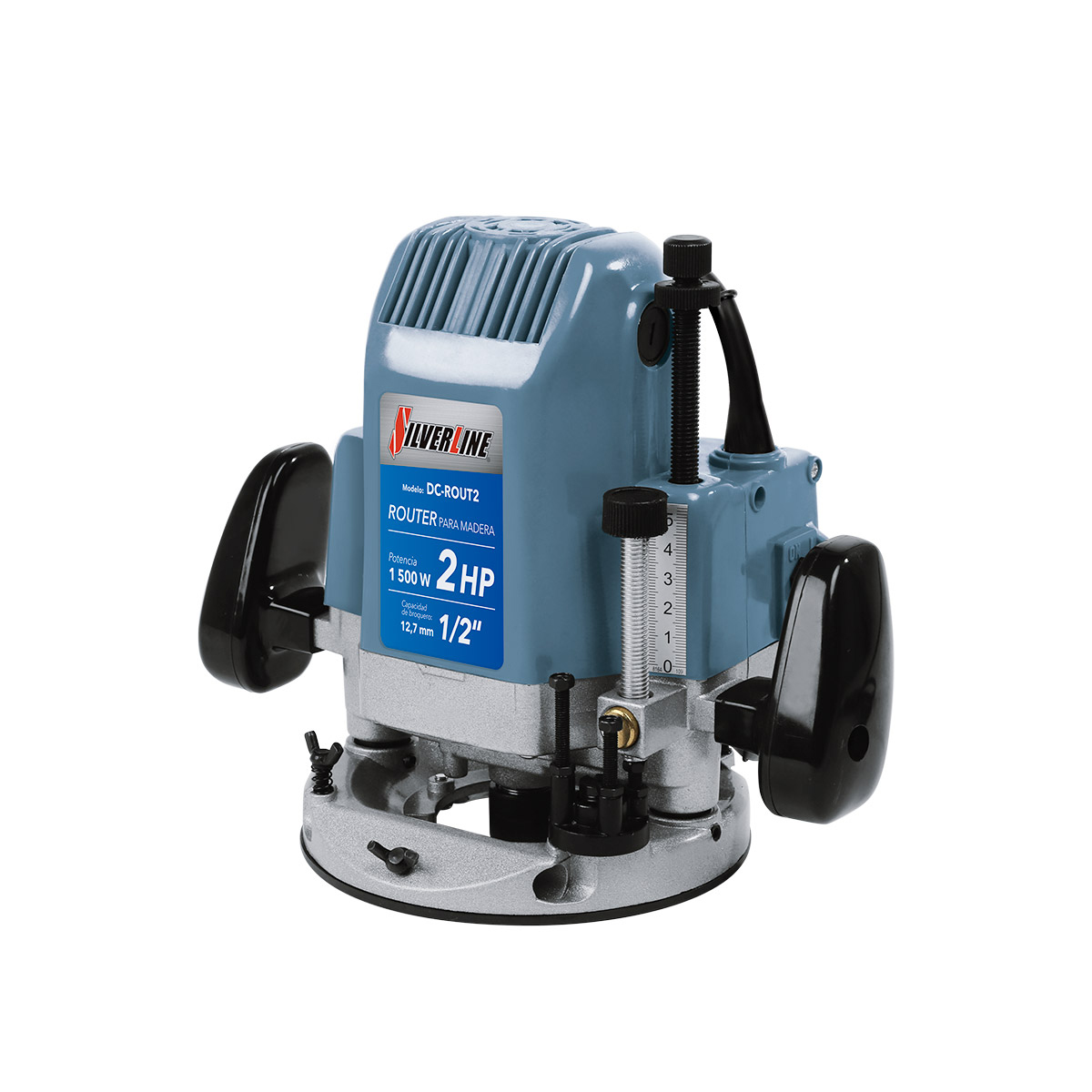 Router Silverline Motor de 2HP 110v COLOR AZUL
