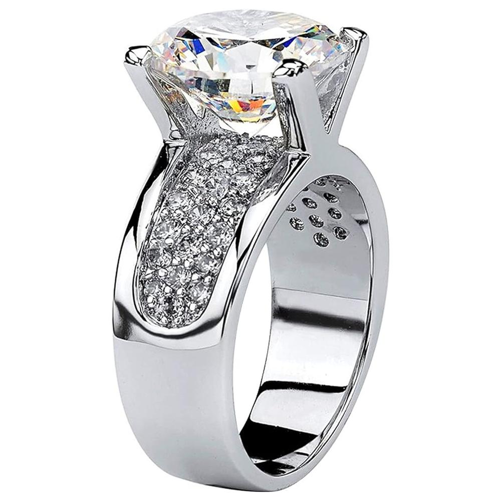 Anillos para regalo MXRGL 1Pza S925 CirconiaPlata, RadiantGlo