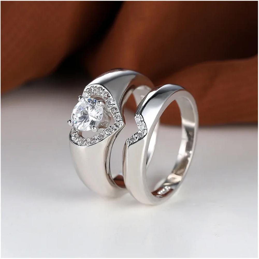 Sortijas Bonitas MXIWP-001 1Pza S925 CirconiaPlata, HaloWhisper