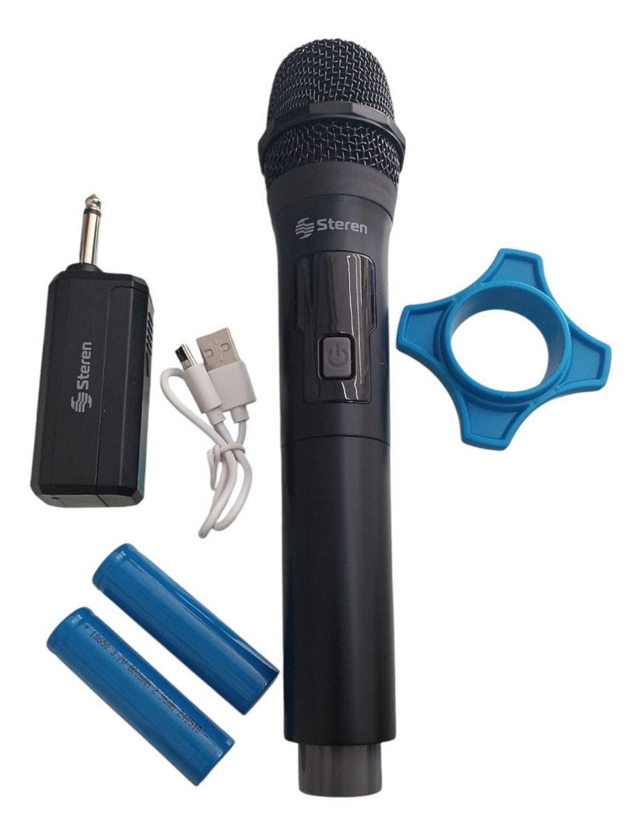 Micrófono inalámbrico y receptor, con batería recargable MIC-285R Steren
