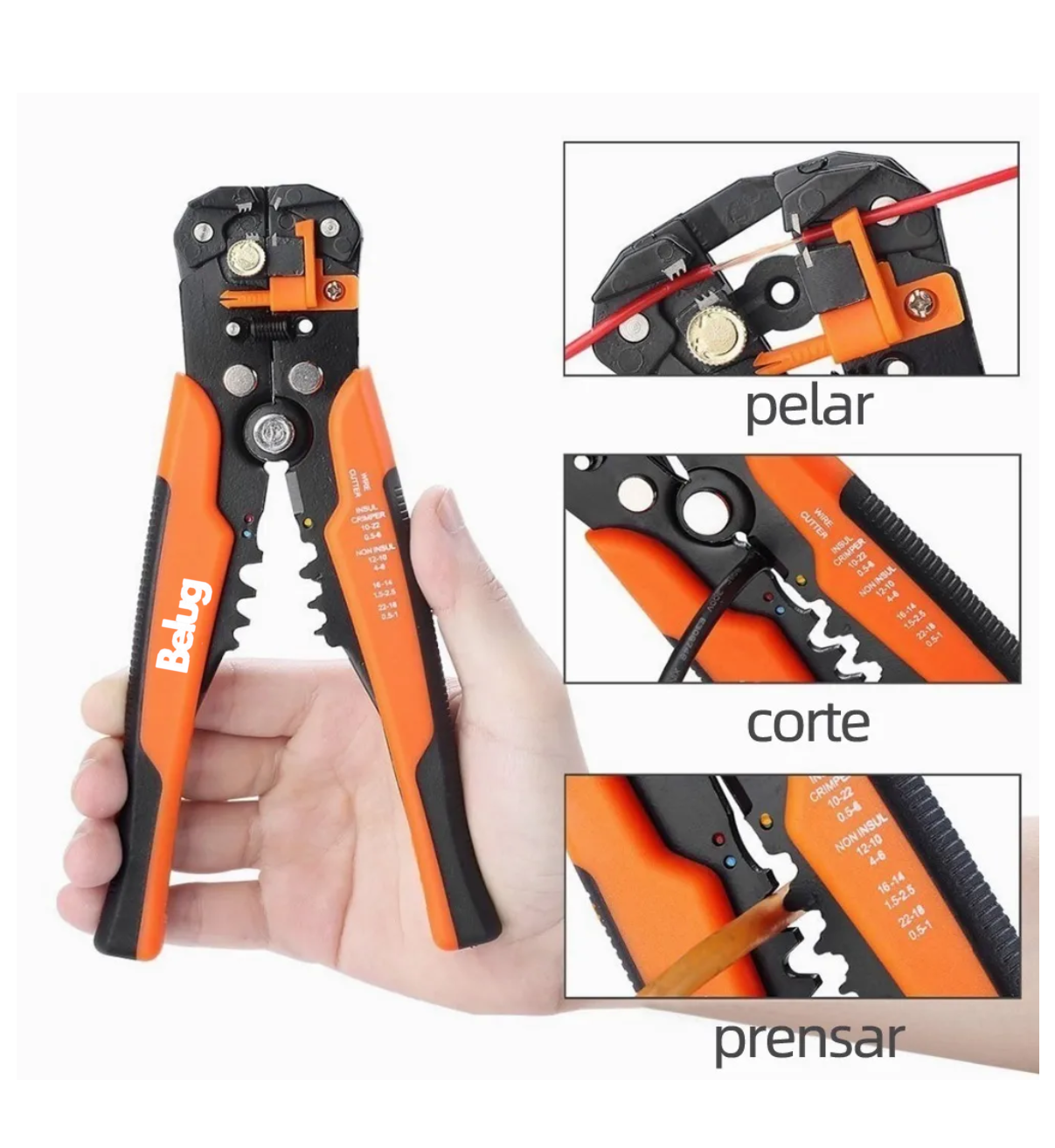 Cortacables 5 Y 1, Pelacables Belug Automático Multifuncional