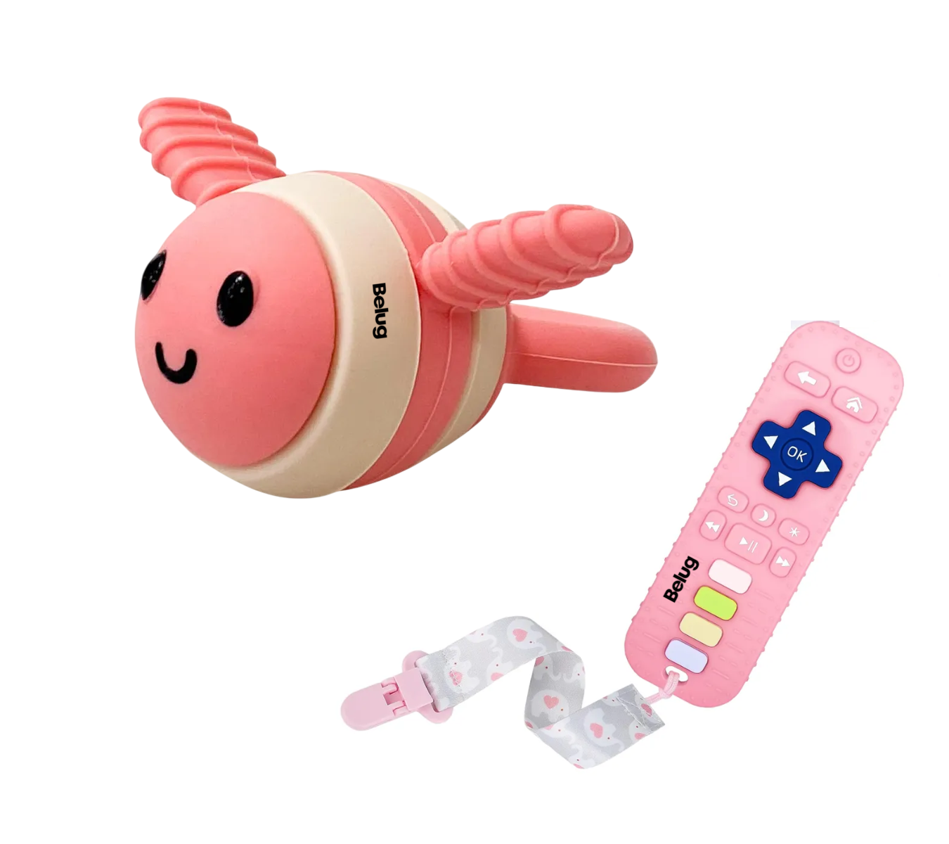 Control Remoto De Silicona +MORDEDERA ROSA