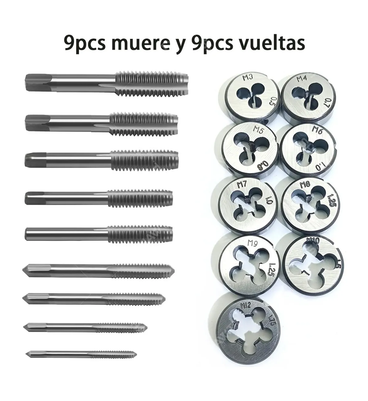 20pcs Kit De Machuelos Con Maneral Belug Broca Ajustable