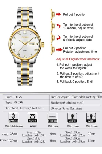 Reloj Quartz para mujer