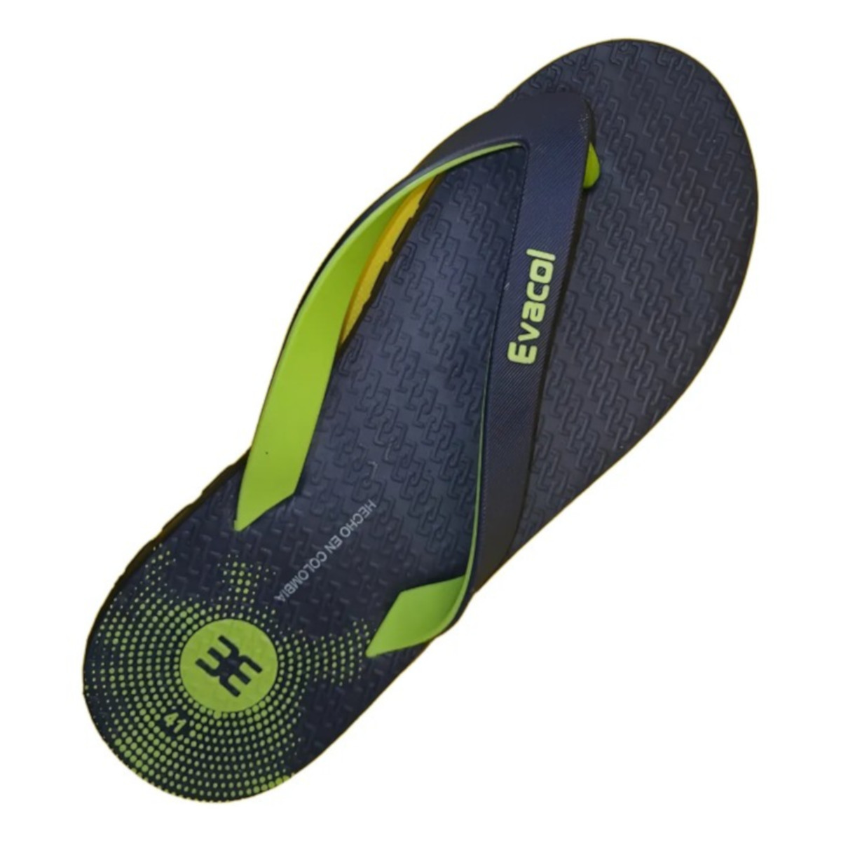 Chancla EVACOL Unisex Liviana y Duradera de Alta Calidad Verde Naranja