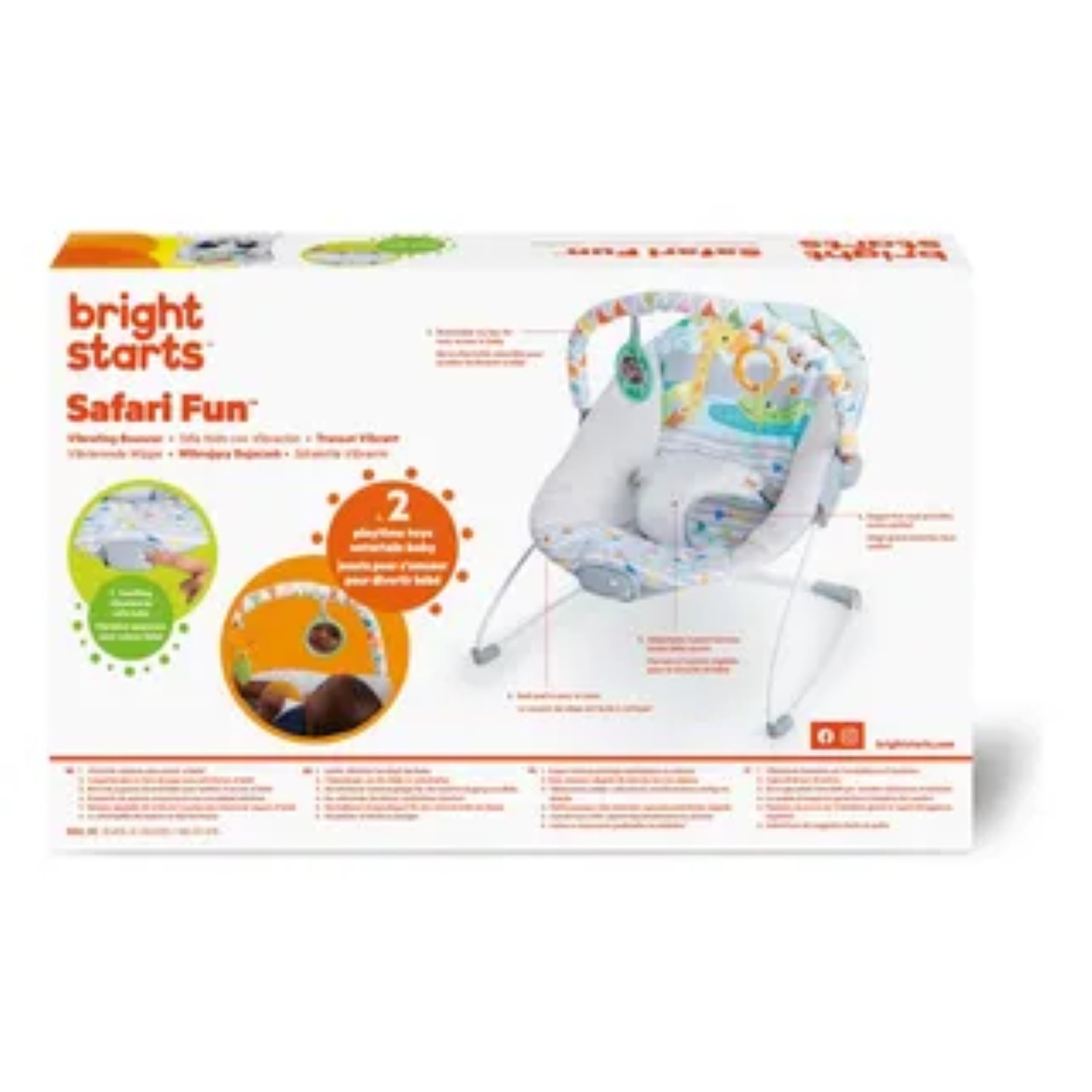 Silla vibradora mecedora de bebe musical con juegos gris