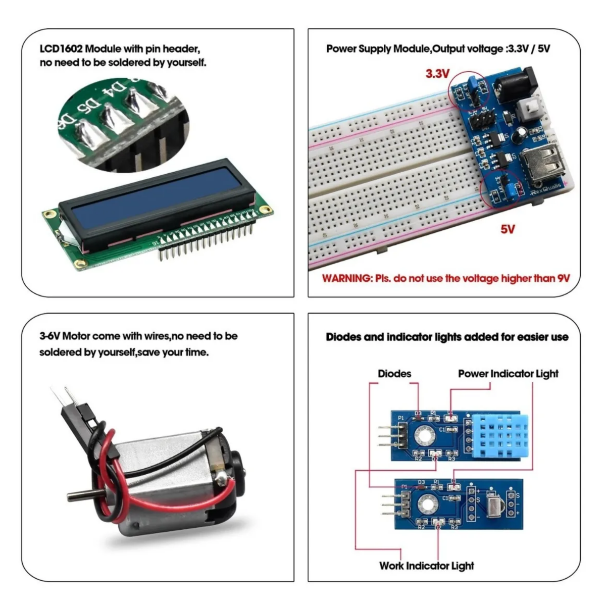 Kit Compatible C/ Arduino Uno R3 Con Español Tutorial, Multicolor
