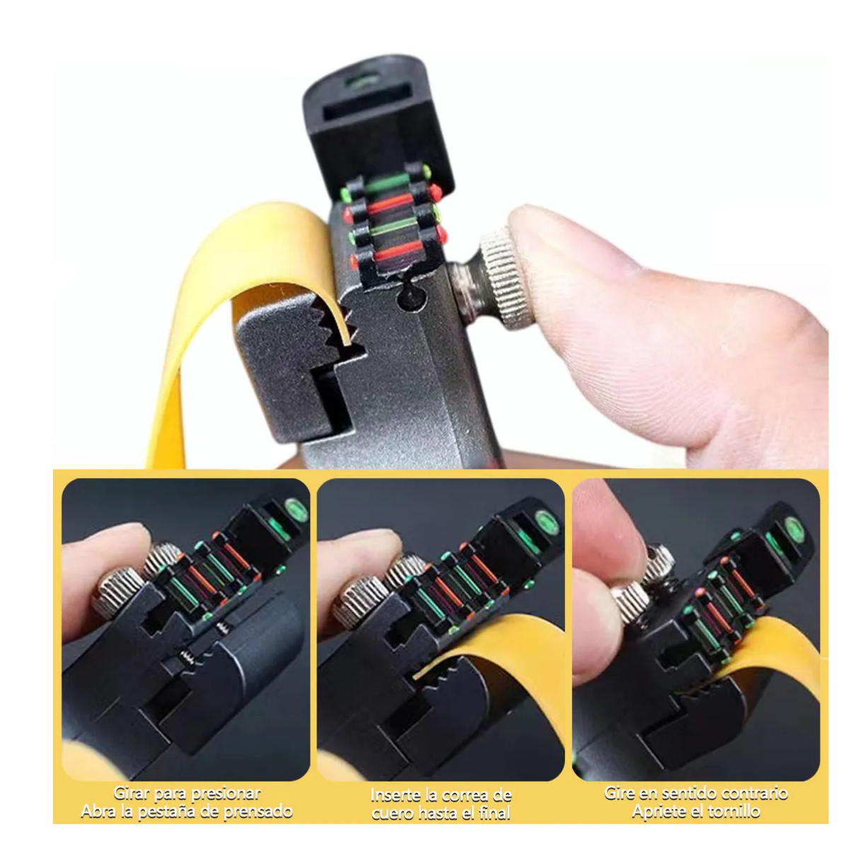 Resortera Profesional Láser Para Exteriores, con 100 Canicas, Negro