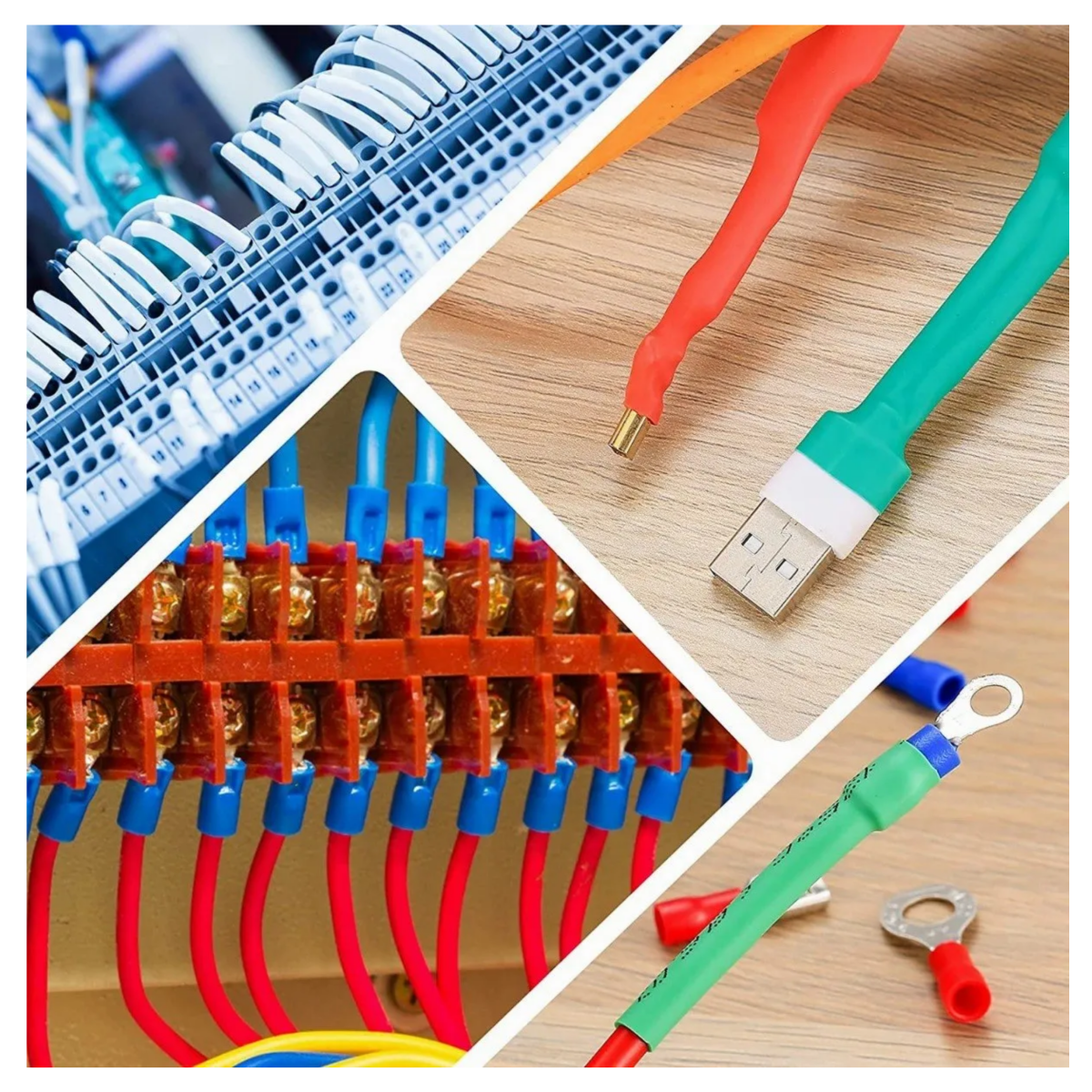 Set Terminales Aisladas Conectores Con Tubos Termo retráctiles 678 Pzas ...