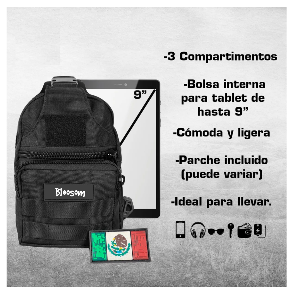 Pechera Chica C/parche Táctica Multiusos, Ngero