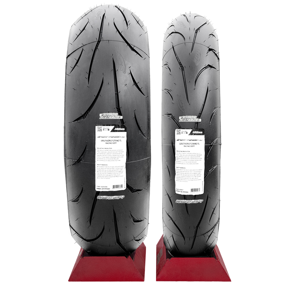 LLANTAS MITAS SPORT FORCE+ Racing Soft 120/70 17 Y 180/55 17