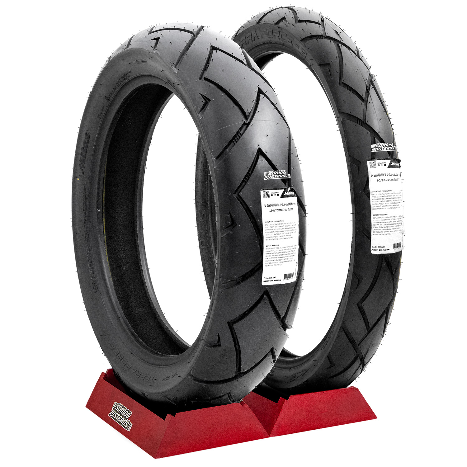 LLANTAS MITAS TERRA FORCE-R 90/90 21 Y 150/70 18 DesertX 790