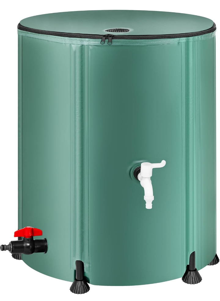 Recipiente para almacenamiento de agua plegable portátil