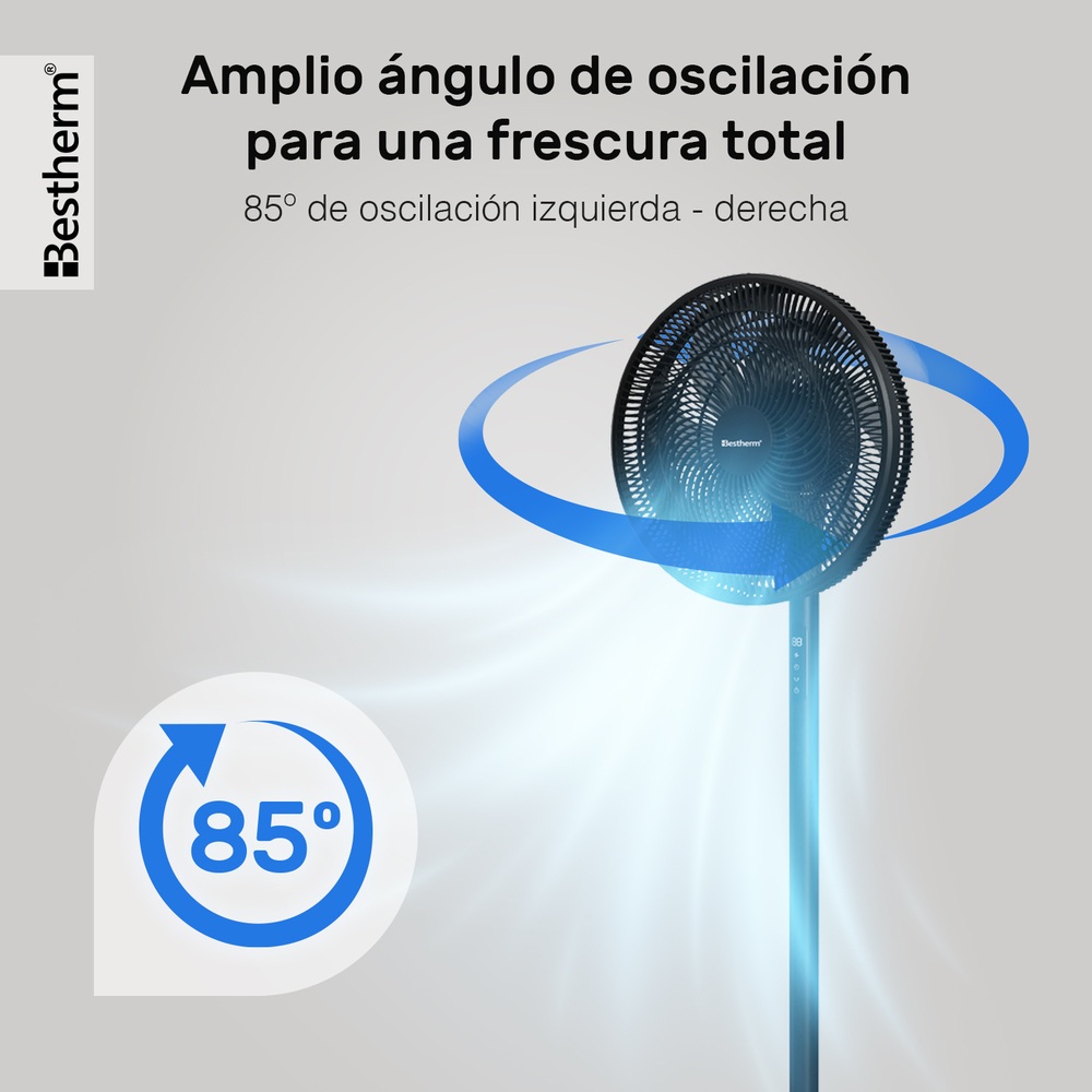 Ventilador De Pedestal DC Bestherm FLD35-23FR de 16 pulgadas con ...