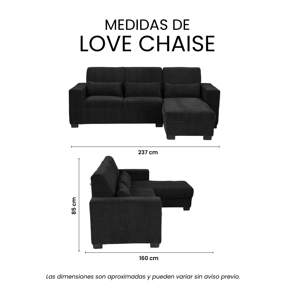 Love-Chaise Izquierdo Trinity Eros Negro ENTREGA SOLO EN CDMX Y AREA ...