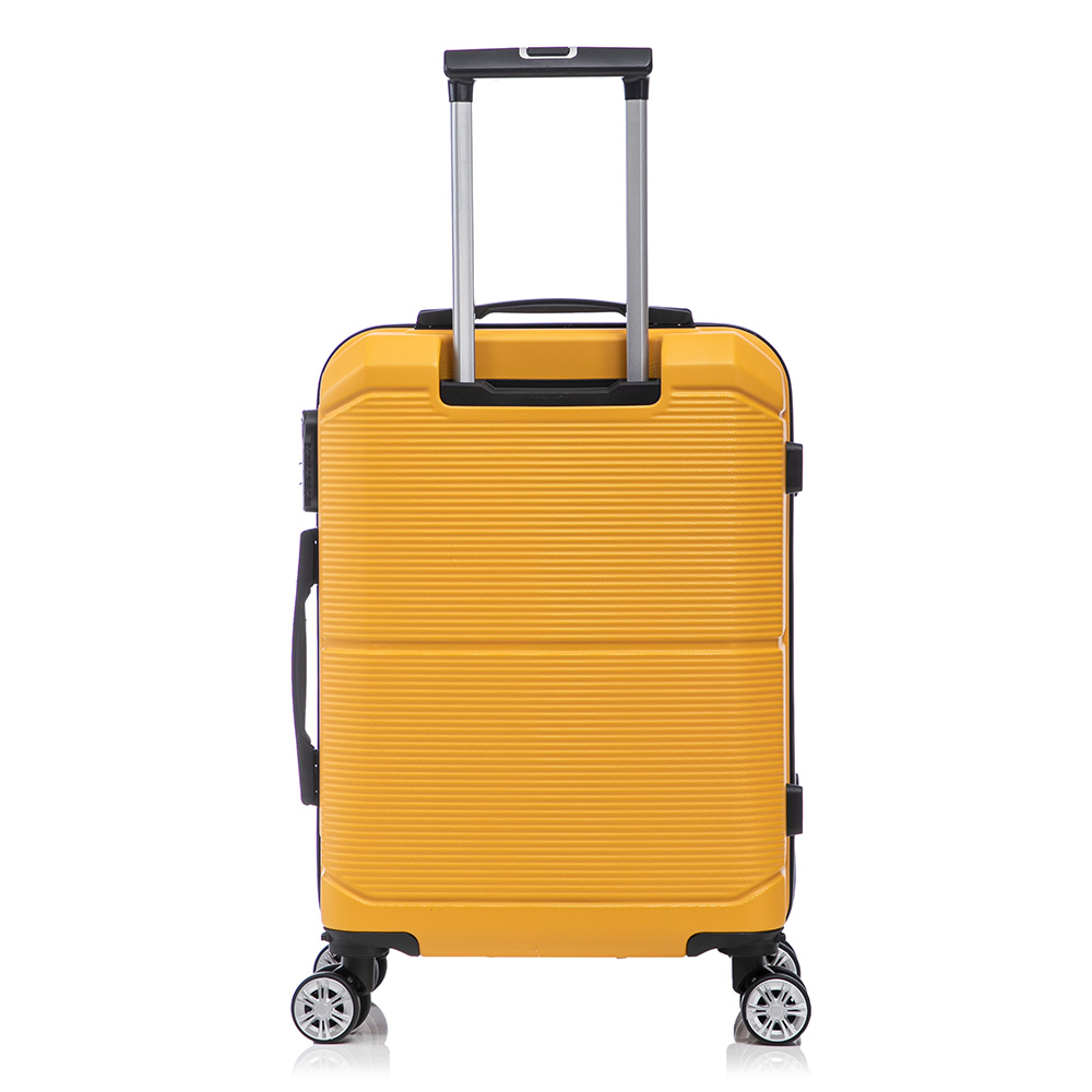 Maleta de mano viaje rigida con ruedas 10kg Amarilla