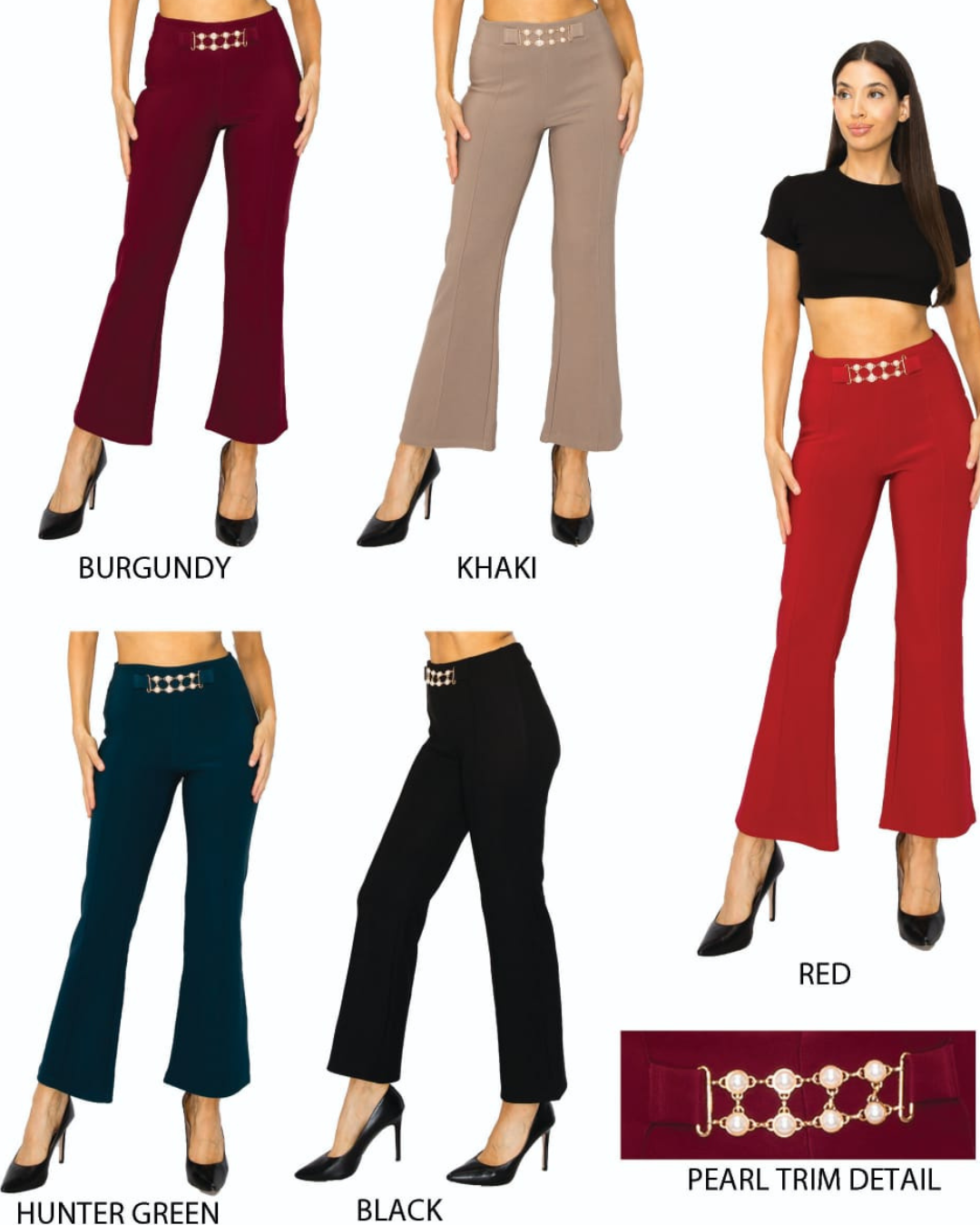PAQUETE DE 10 PIEZAS DE PANTALON CON PERLAS