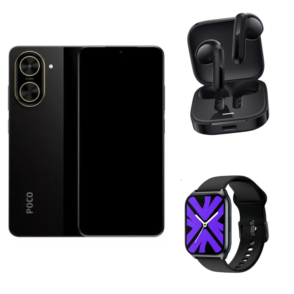 Xiaomi Poco C71 128gb Rom/4gb Ram, Dual SIM + Auriculares Buds 6 Active ...