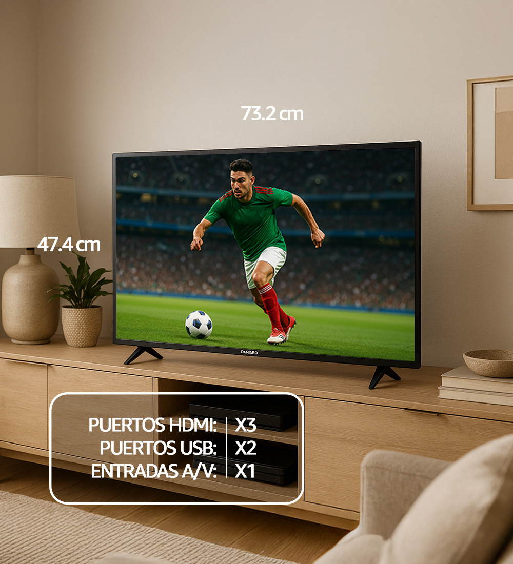 Pantalla Daewoo 32” LED HD Basica Linux TV Nueva de Alta Definicion