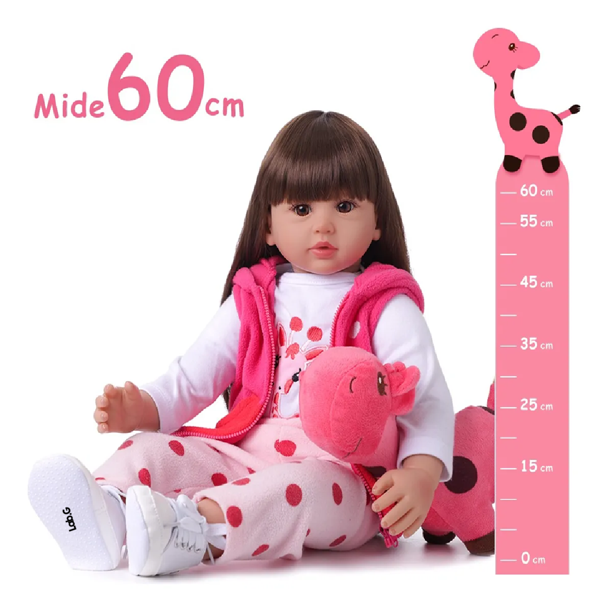 60cm Muñeca Reborn ROSA 8PZ