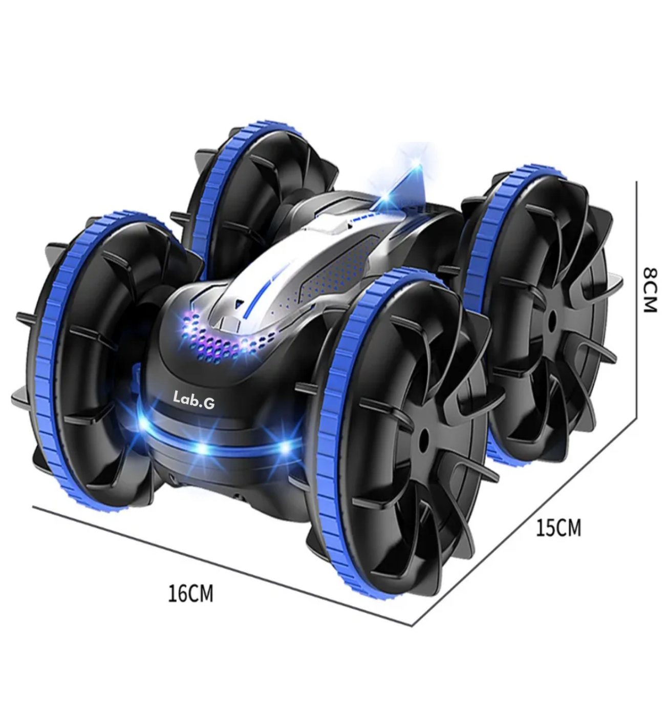 Autos A Control Remoto 4PZ Negro Azul