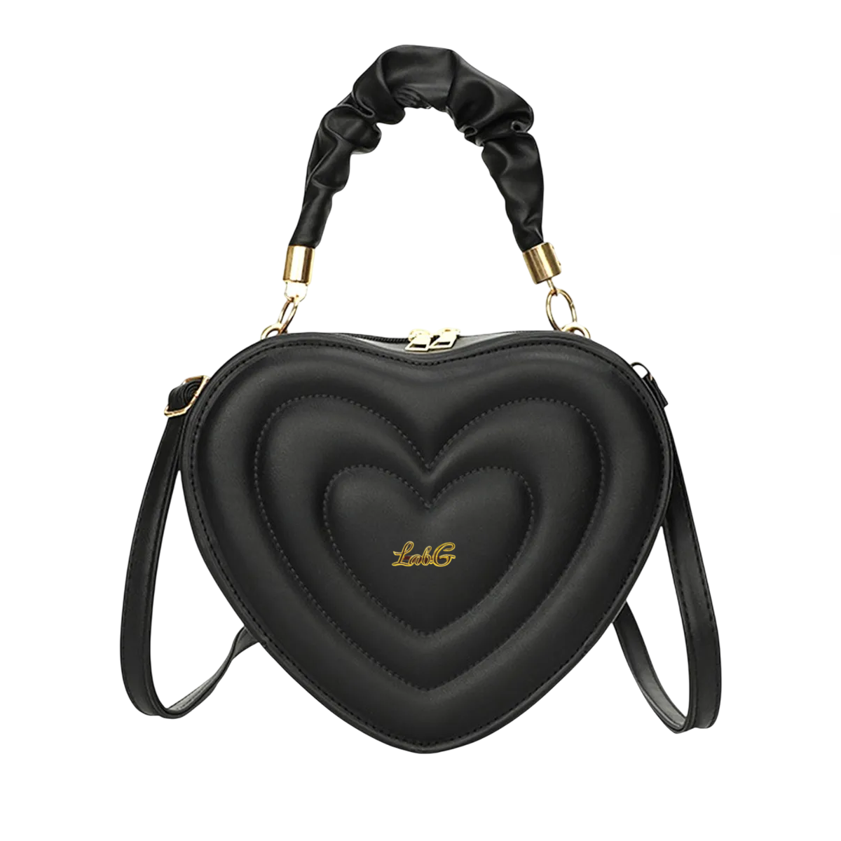 Bolso Forma De Corazón NEGRO