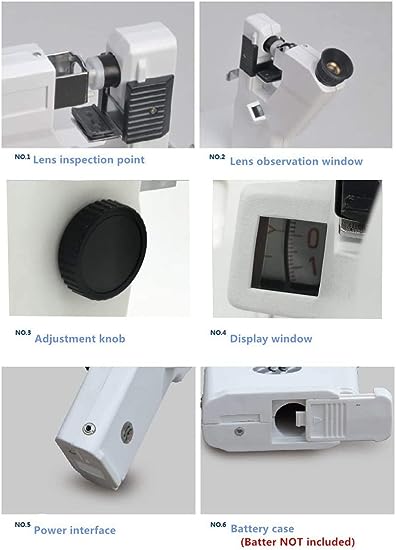 Lensometro Portátil Equipo Para Medir Graduaciones Micas Opticas Lentes ...