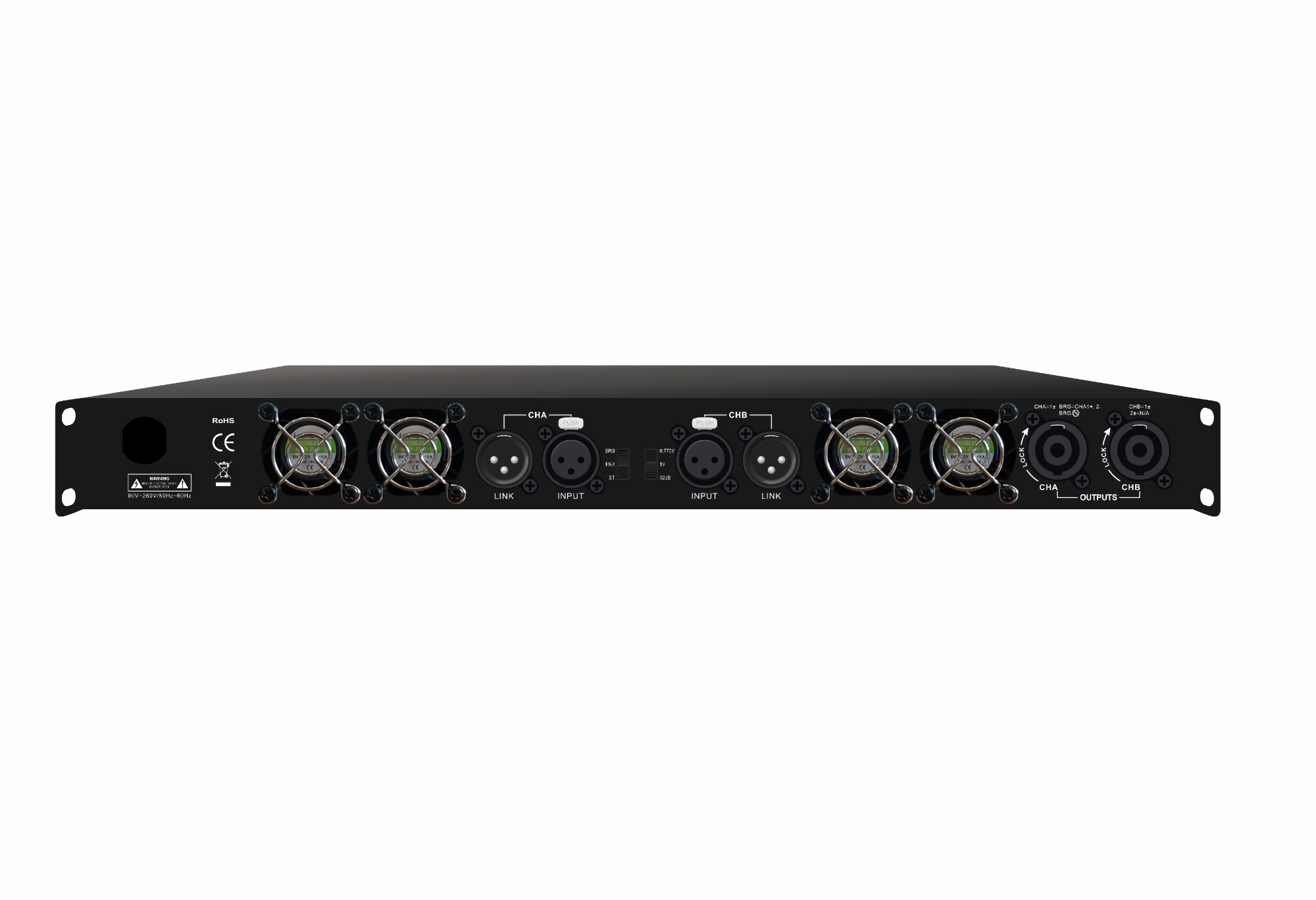 Amplificador Skrander Mz-5000 2 Canales 3800wx2