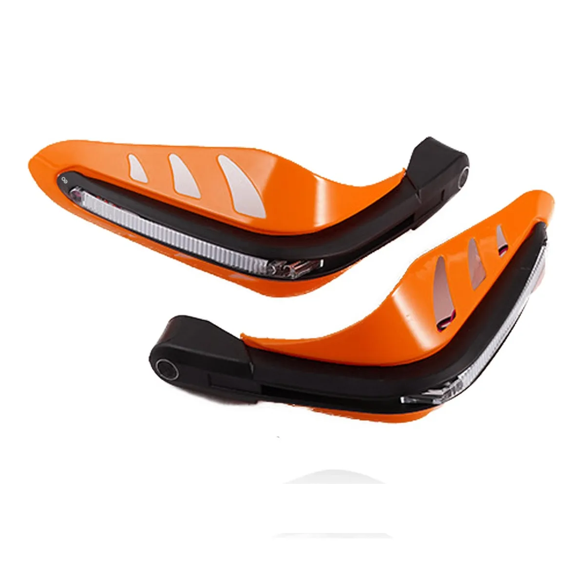 Cubre Puños Universal Moto Handguars Motocicleta Con Luz Led Blanco