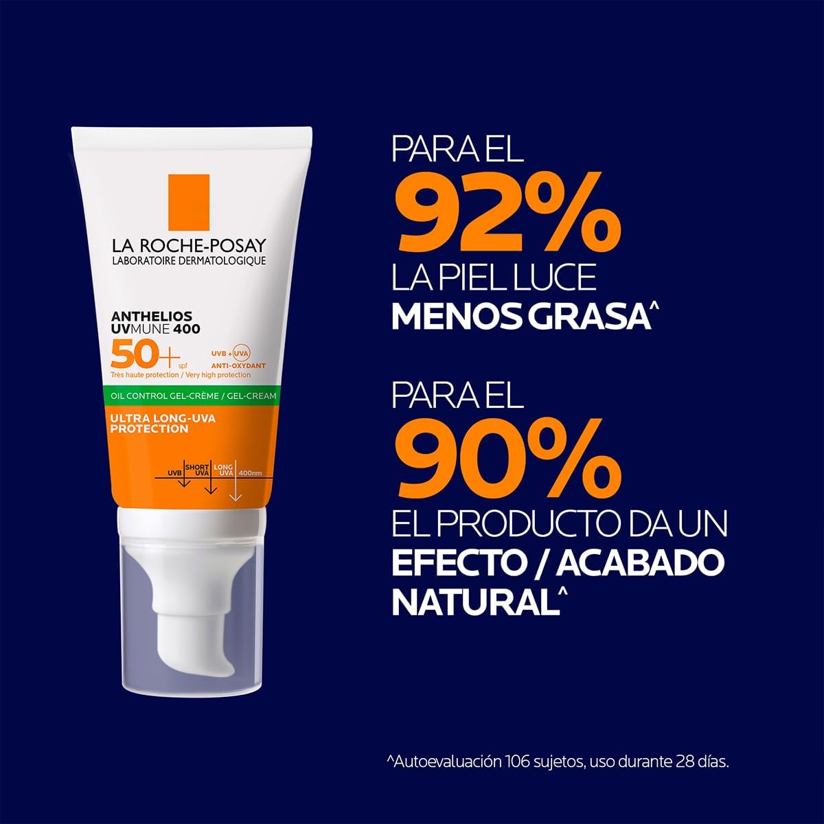 La Roche-Posay Anthelios Toque Seco FPS 50+ Protector Solar Facial para ...