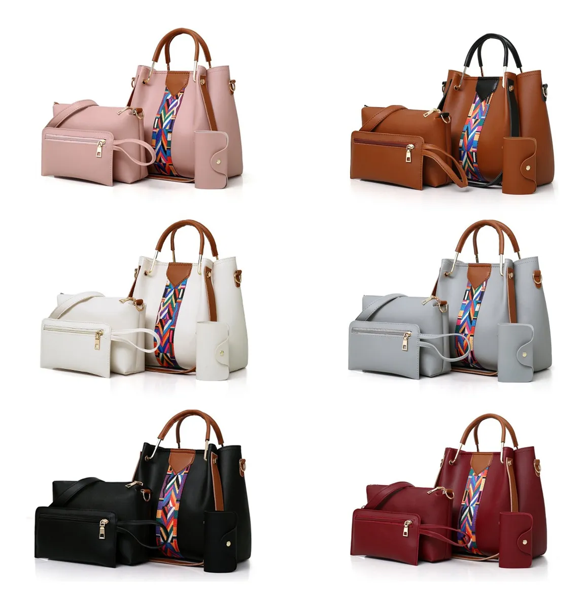 Bolsos para Dama Mujer Moda Elegante Bolsa de Mano Hombro + Bandolera ...