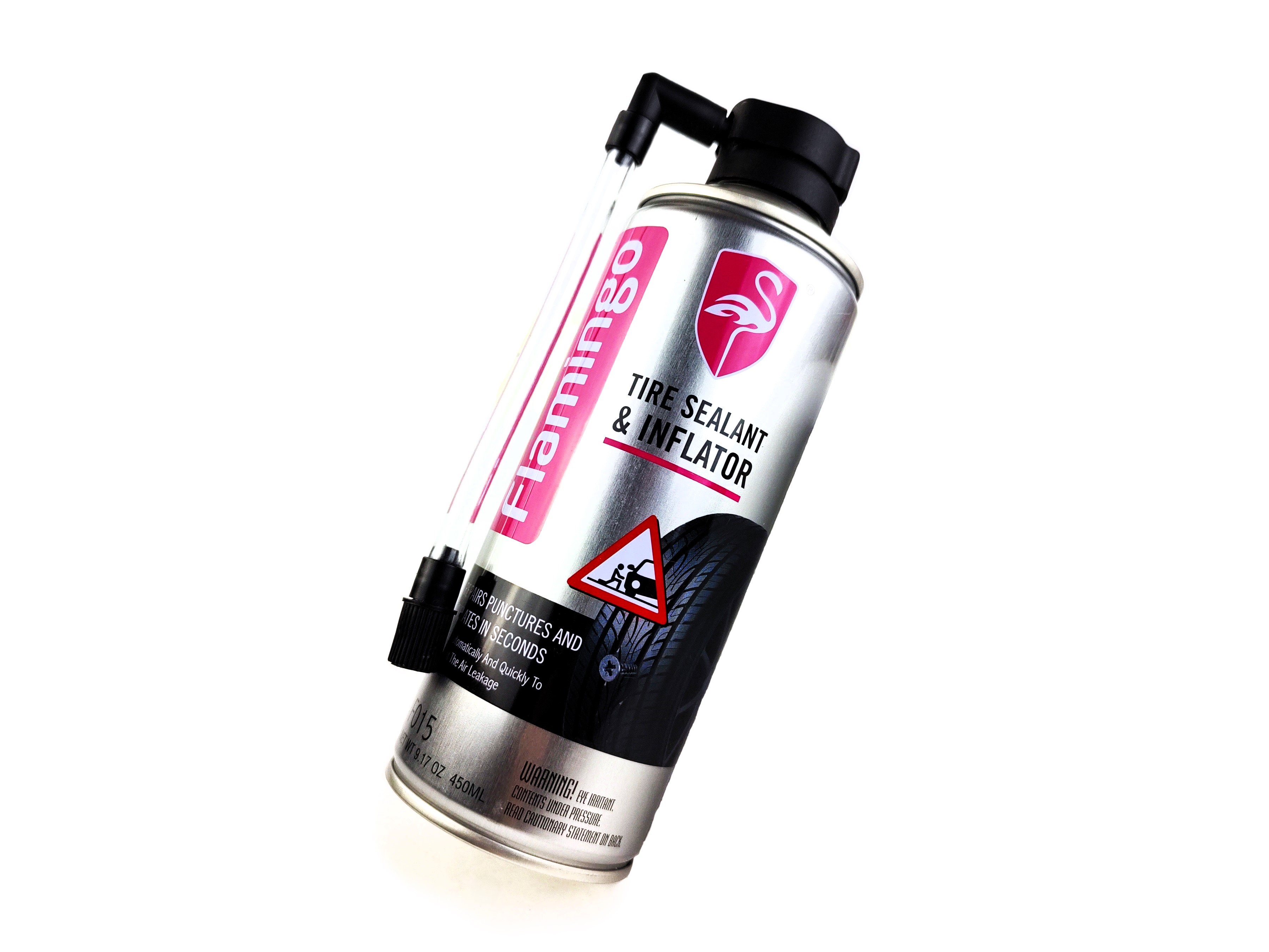 Sellador E Inflador De Neumáticos Flamingo F015 De 450 Ml