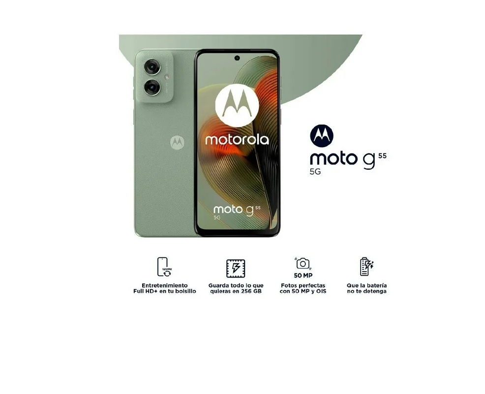 Motorola G55 5G 256Gb 8 Ram Color Gris Nuevo Libre