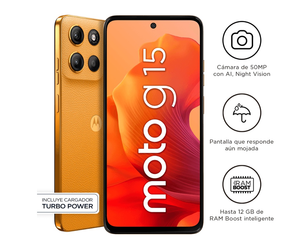 Motorola G15 256Gb 8Ram Color Naranja Nuevo Libre
