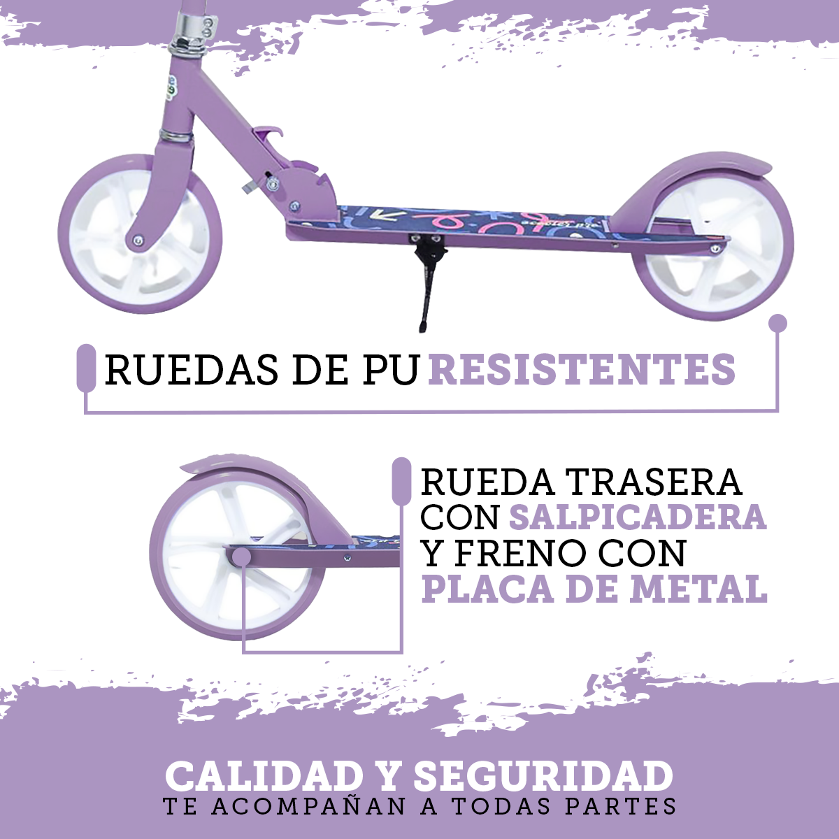 Kinene | Scooter Manual para Jóvenes y Adultos – Ajustable, Plegable ...