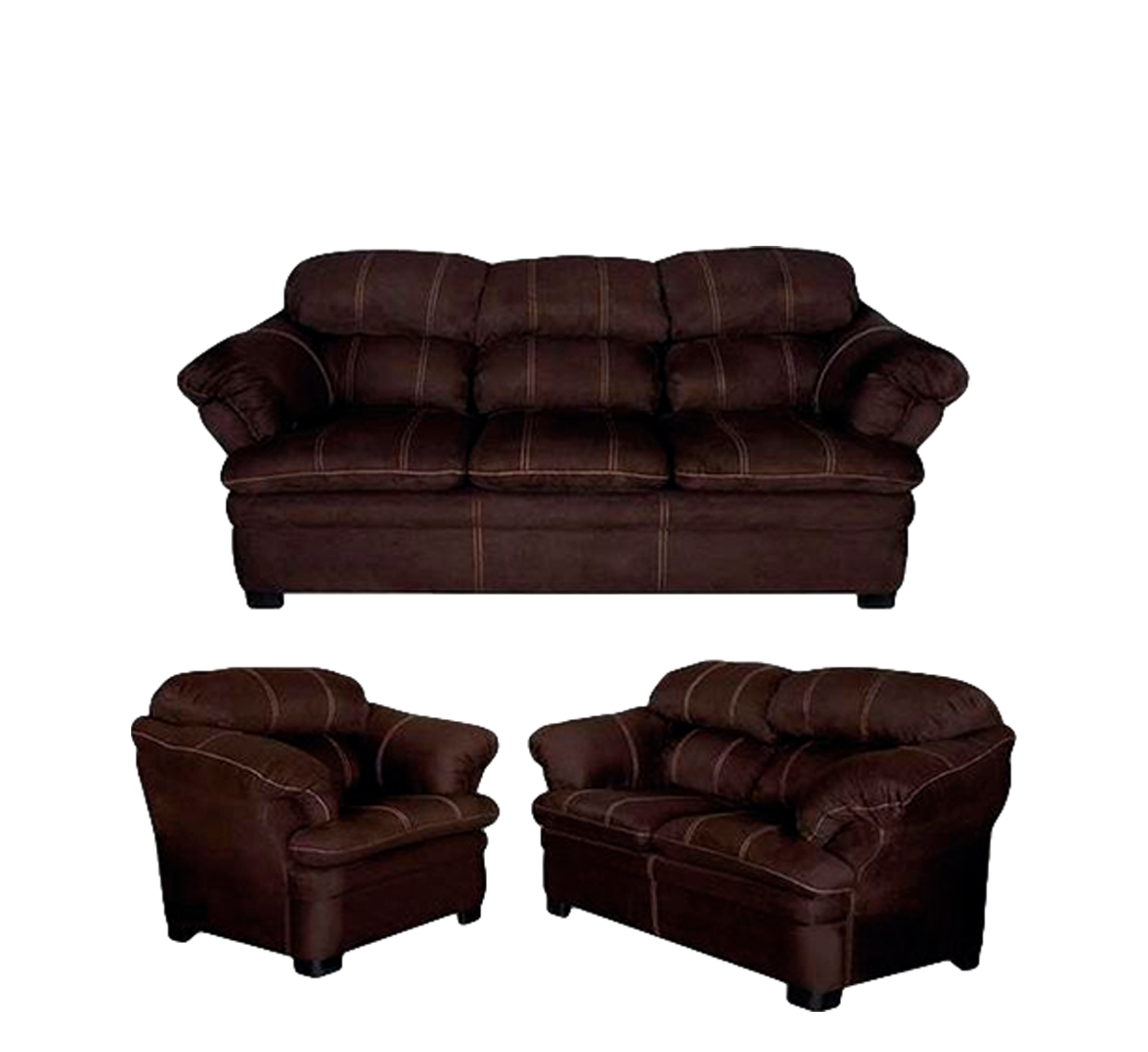 Sala Modelo Verona 3 2 1 - Chocolate - Kessa.